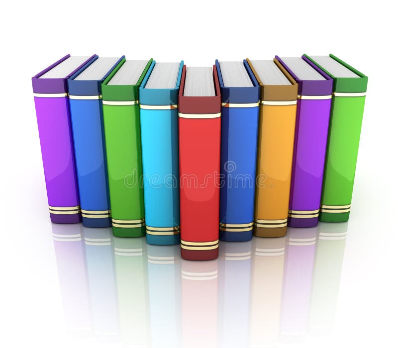 Row Of Books Clipart