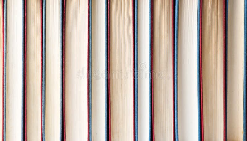 Row of Books Forming a Background Stock Image - Image of banner ...