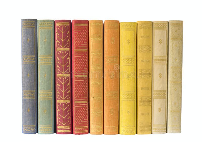 Row of books stock image. Image of brown, knowledge, document - 44183773