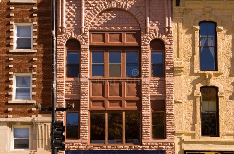 Row of Buildings stock photo. Image of historic, buildings - 3445114