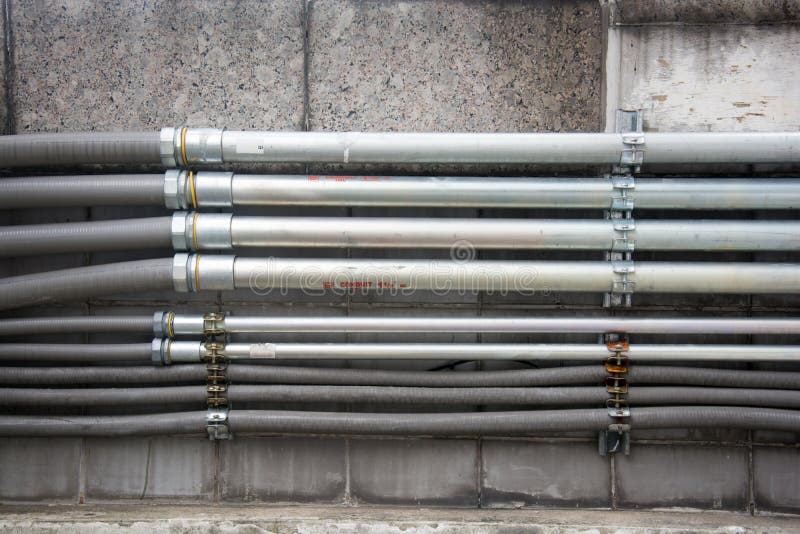 Cable Conduit stock photo. Image of power, piping, cable - 58636594