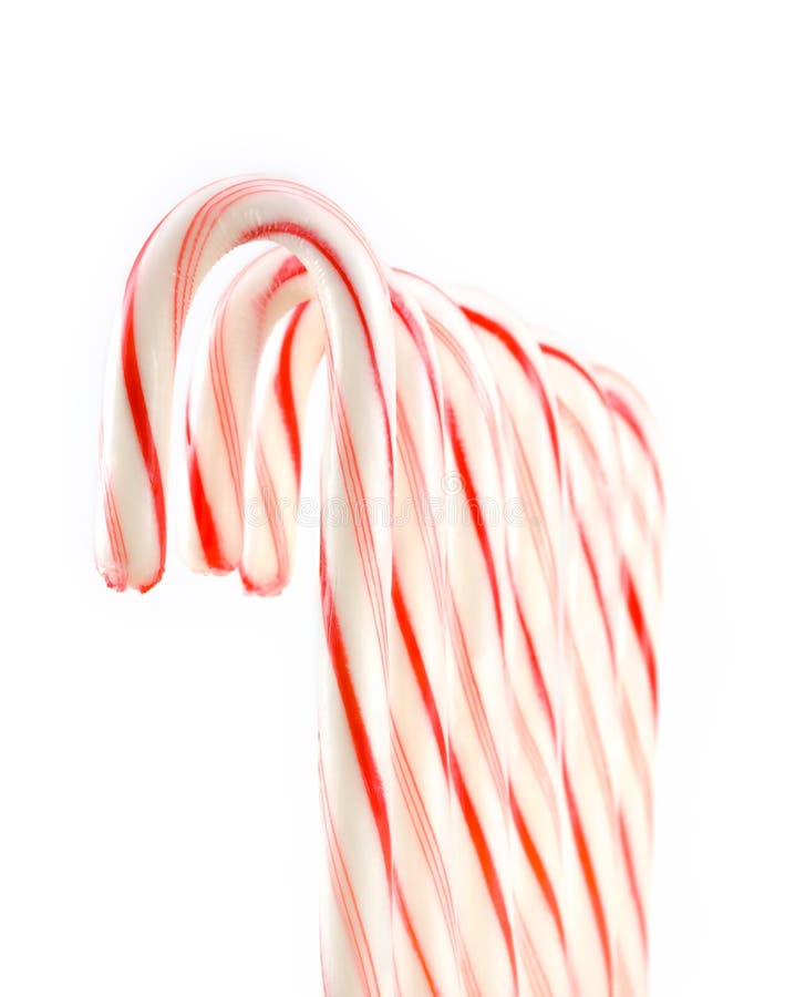 Row of Candy Canes stock photo. Image of traditional, white - 3511014