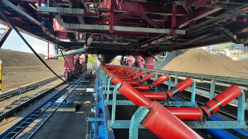 Coal stacker reclaimer stock photo. Image of machine, handling - 1197100