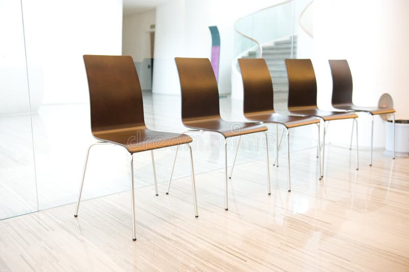 Row of chairs stock photo. Image of audience, line, interior - 22660544