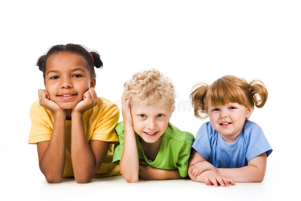 Row of children stock photo. Image of little, positive - 10409382