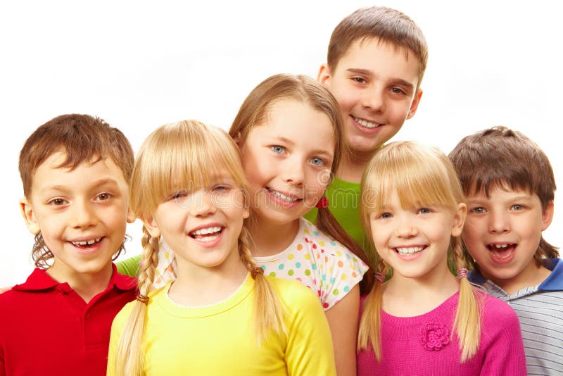 Row of children stock photo. Image of face, children - 15838276