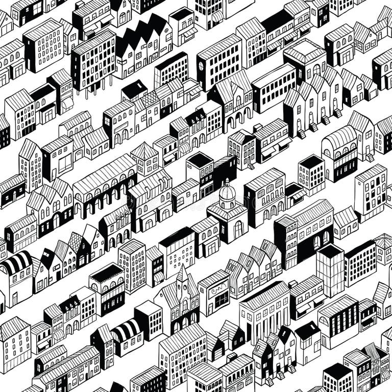 Continuous Line Drawing Buildings Stock Illustrations – 409 Continuous ...