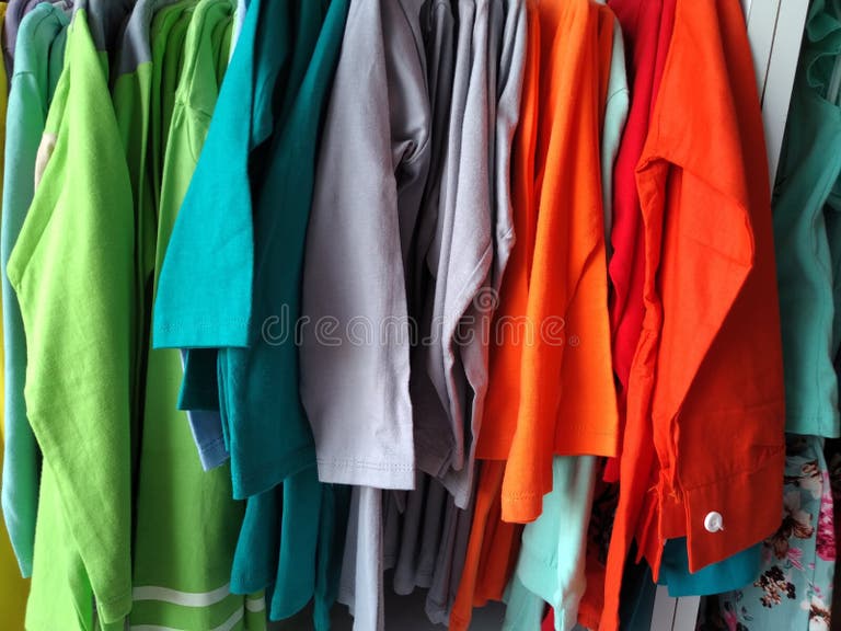 Row of Clothes stock photo. Image of designer, wear - 313164944