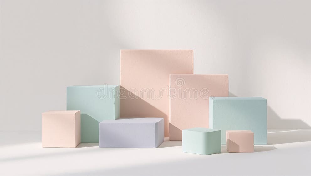 A Row of Colorful Blocks Arranged in a Pattern Stock Image - Image of ...