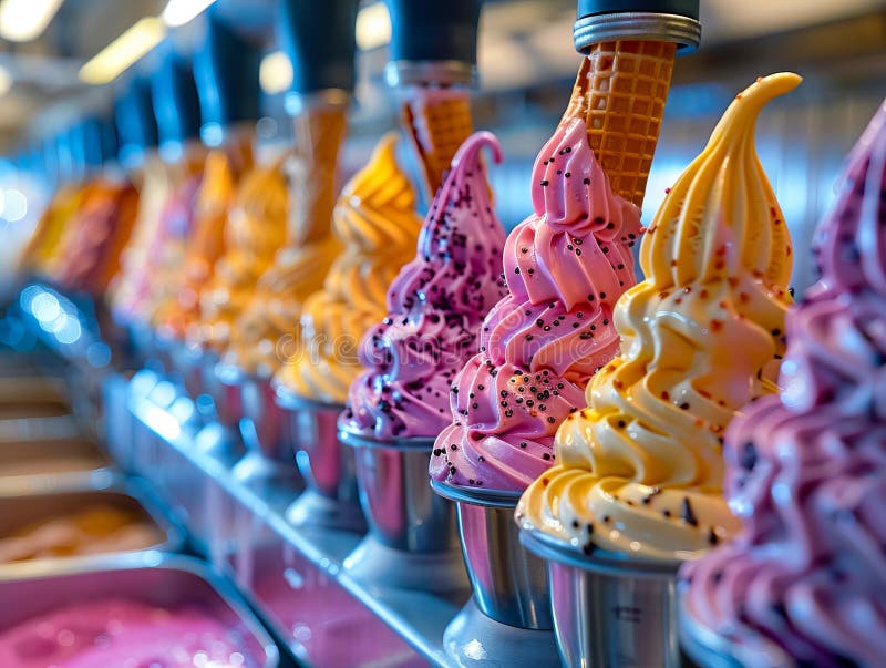 A Colorful Ice Cream Popsicle with a Splash of Liquid Stock Photo ...