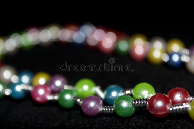 Row of Colorful Pearl Strings Abstract Background Stock Photo - Image ...