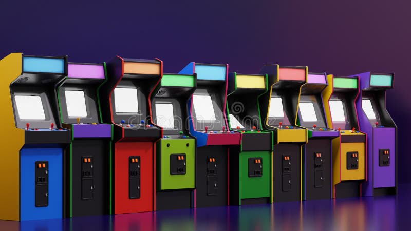 Arcade Game Row Stock Illustrations – 104 Arcade Game Row Stock ...