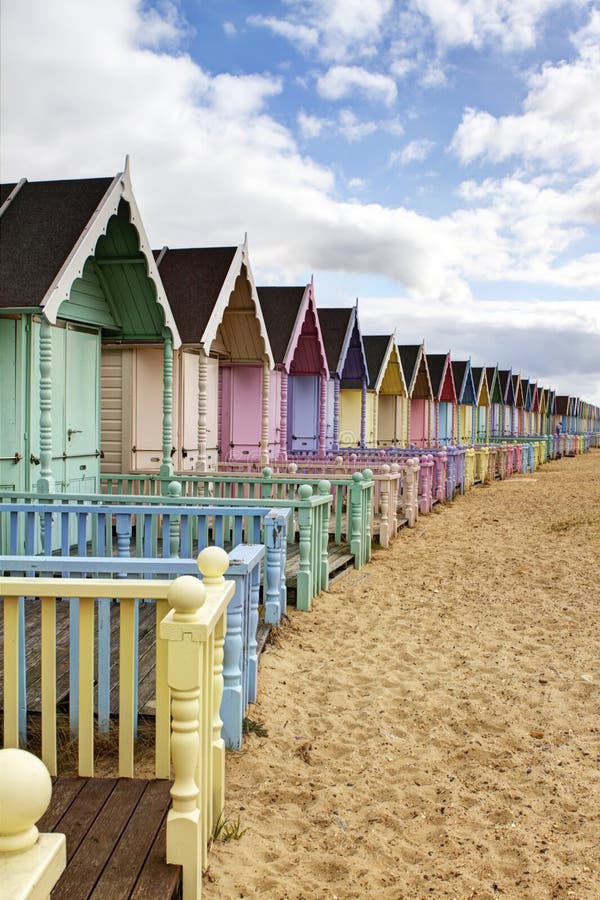 Pretty beach huts stock photo. Image of huts, ocean, life - 5068990