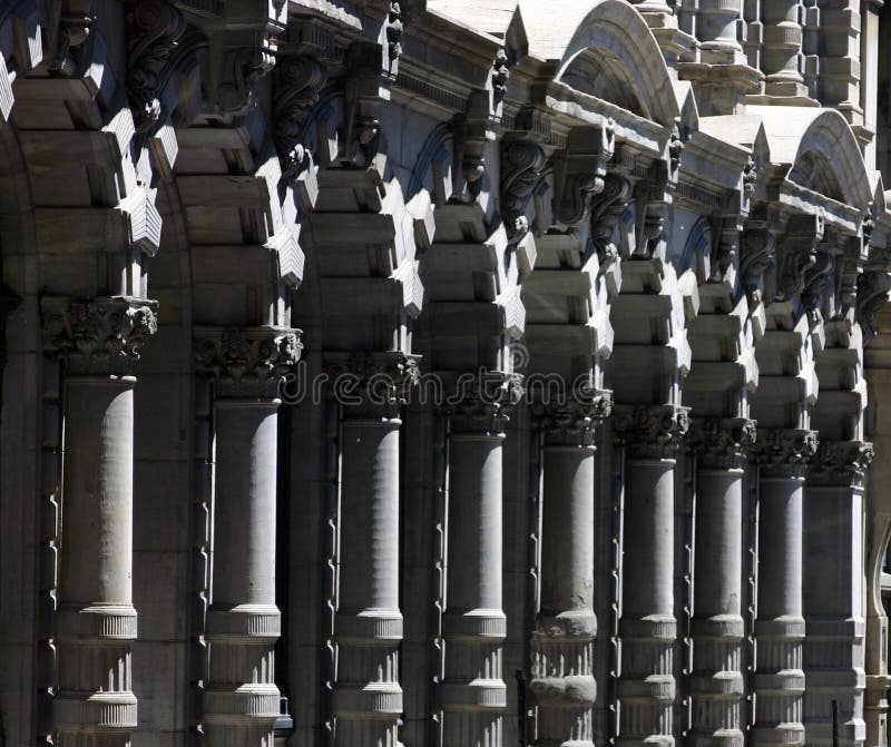 Row of Columns stock image. Image of civic, congestion - 1708687