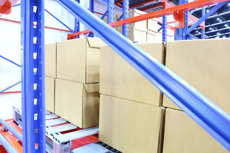 Warehouse shelves stock image. Image of merchandise, racks - 18587117