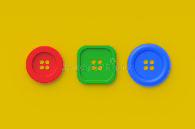 Row of Different Buttons for Clothes. Textile Industry Stock ...