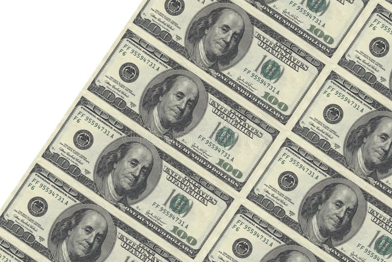 Row of dollar bills stock image. Image of prosperity - 199703157