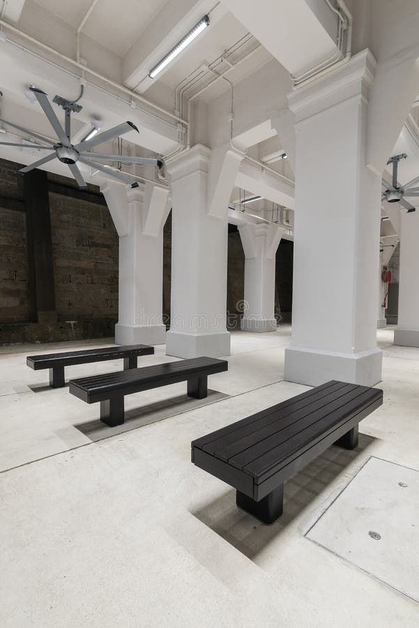 Empty Seat and Column in Historical Building Stock Photo - Image of ...