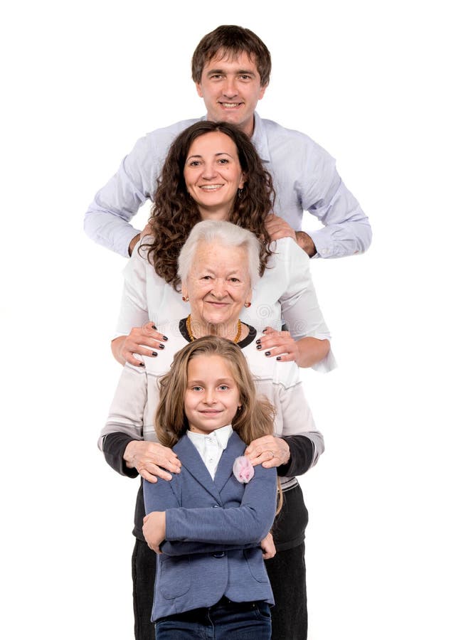Row of family stock image. Image of handsome, beautiful - 34934965