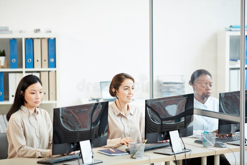 Call Center Office stock image. Image of businesswoman - 178893739