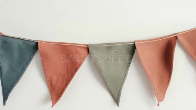 A Row of Flags with a White Background Stock Video - Video of holiday ...