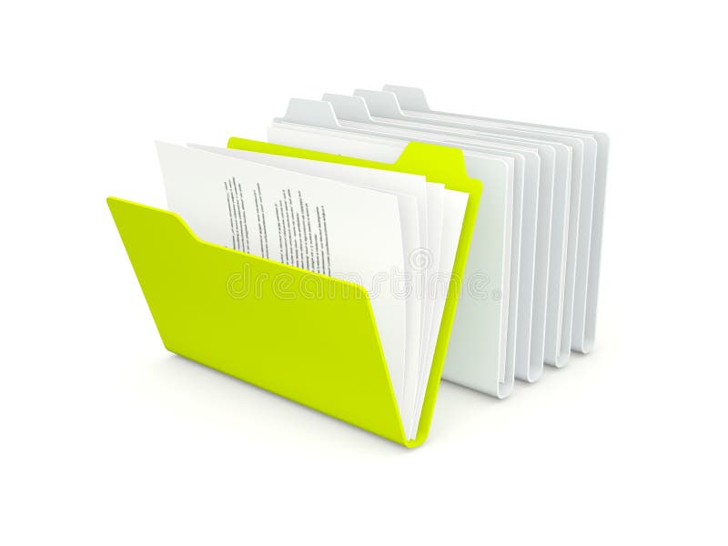 Green archive cabinet icon stock illustration. Illustration of archive ...