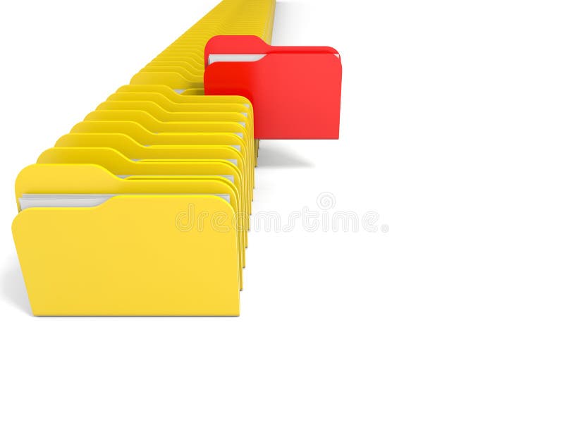 Row of folders icon. stock illustration. Illustration of report - 52633596