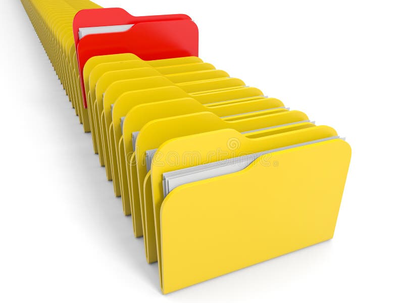 Row of folders icon. stock illustration. Illustration of report - 52633596