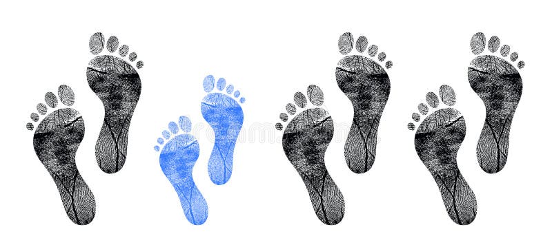 Row Footprints Stock Illustrations – 52 Row Footprints Stock ...