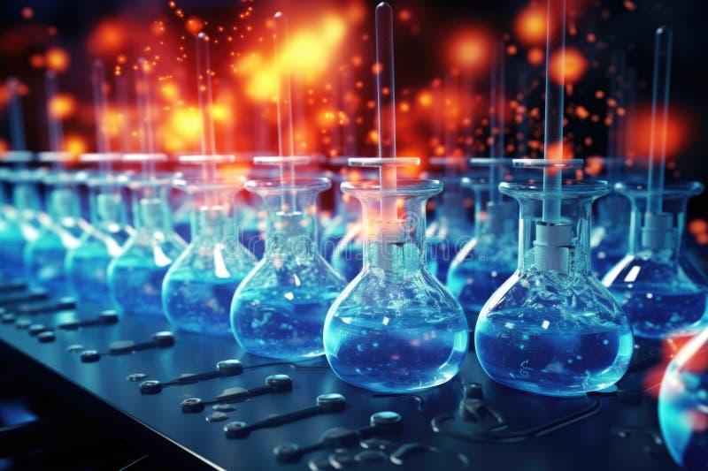 Glass Flasks, Science Laboratory Research and Development Concept ...