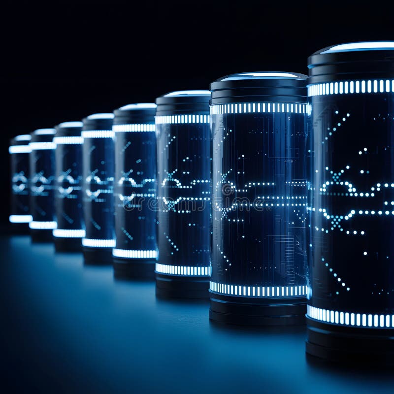 Glowing Cylindrical Objects Stock Illustrations – 186 Glowing ...