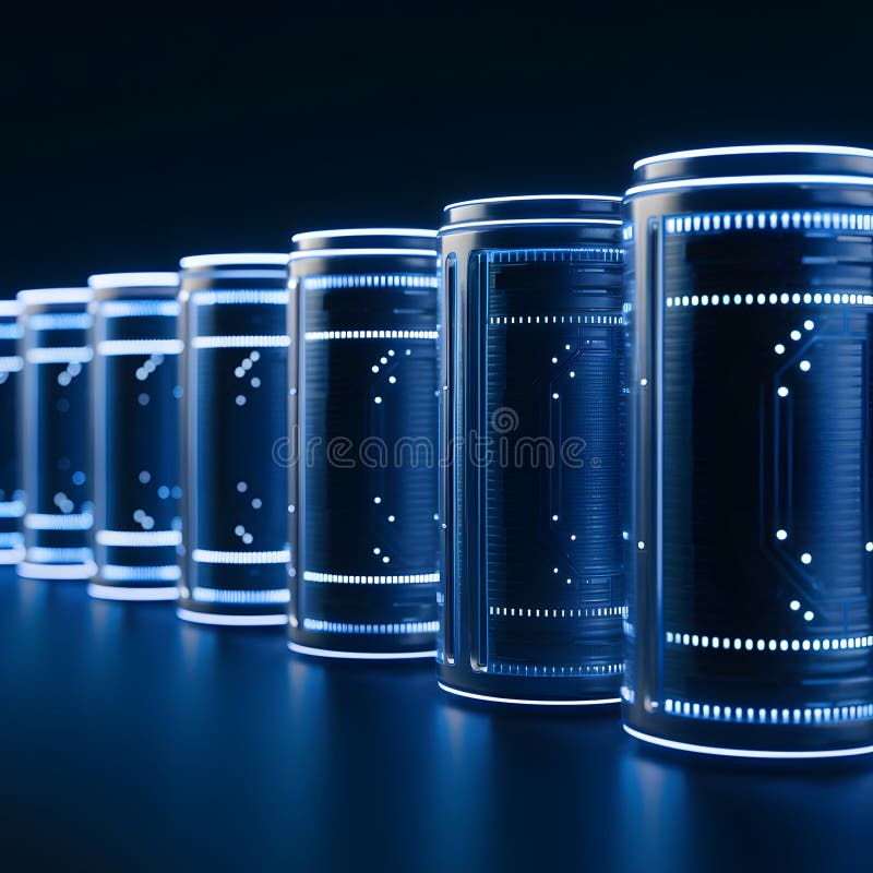 Glowing Cylindrical Objects Stock Illustrations – 186 Glowing ...