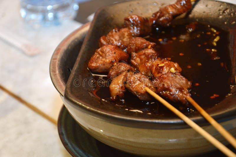 Satay stock photo. Image of beef, indonesian, bamboo - 176898954