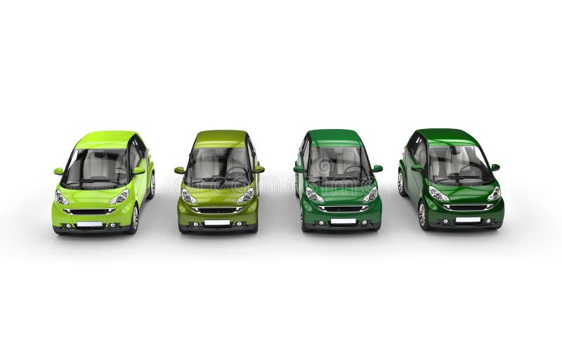 Small cars in nine colors stock vector. Illustration of transportation ...