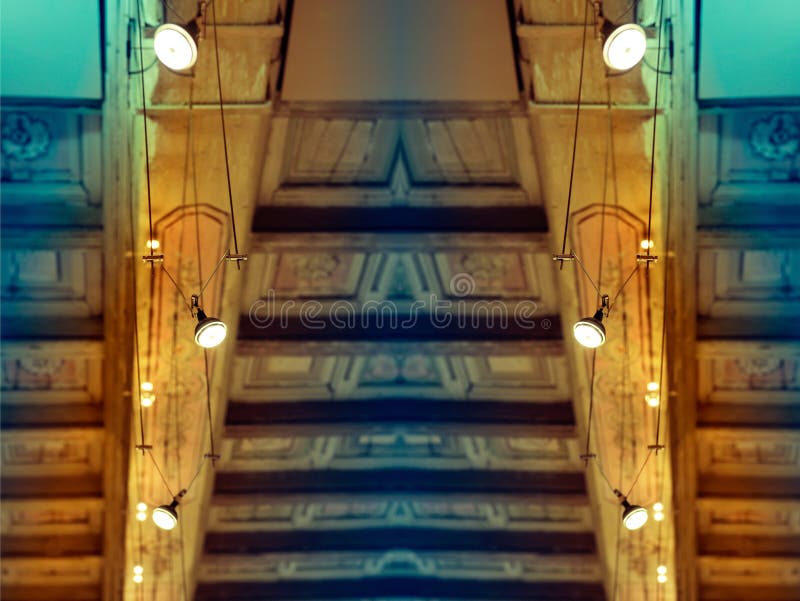 Row of halogen lamps stock image. Image of night, design - 30495293