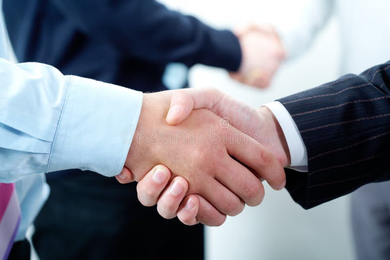 Row of handshakes stock image. Image of agreement, businessmen - 14570877