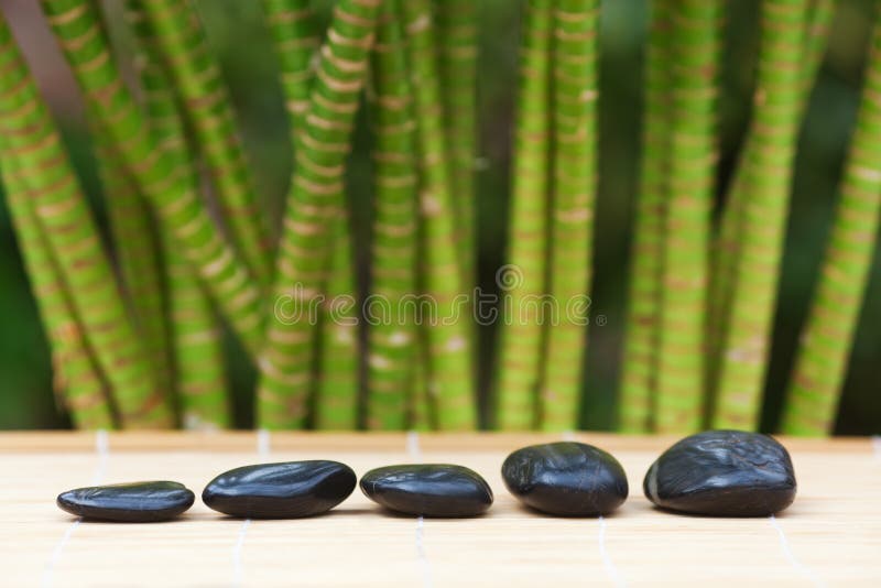 Row of hot stones stock image. Image of traditional, wellness - 30601747