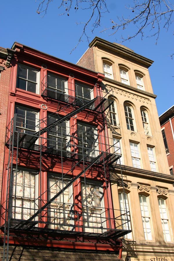 Row of houses stock image. Image of windows, escape, home - 569173