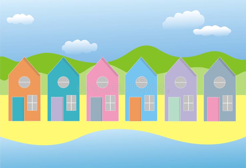 Row Houses Stock Illustrations – 3,542 Row Houses Stock Illustrations ...