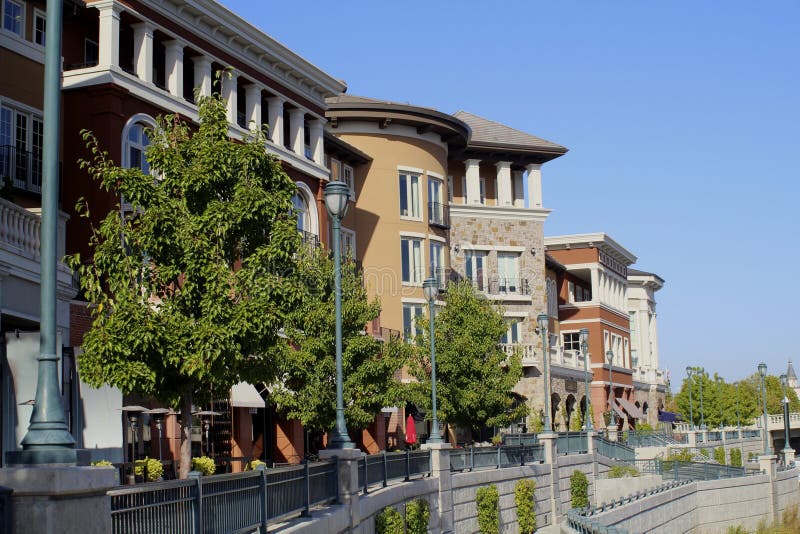Row houses Napa California stock image. Image of homes - 36676247