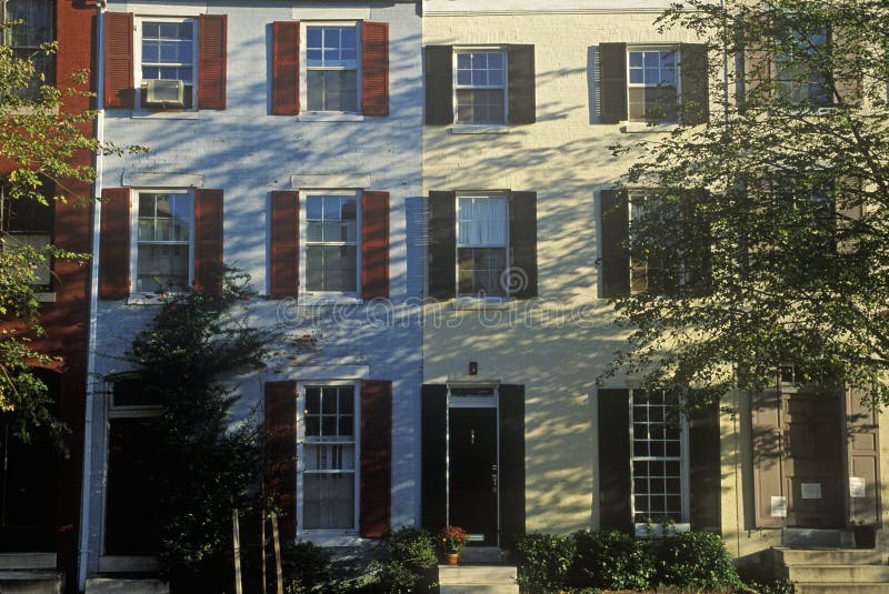 Row Houses, Philadelphia, PA Editorial Photo - Image of residential ...