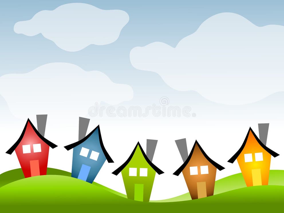Houses Row Stock Illustrations – 8,243 Houses Row Stock Illustrations ...