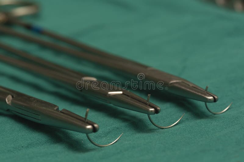 Three Needle Holders and Empty Needles Stock Photo - Image of supplies ...
