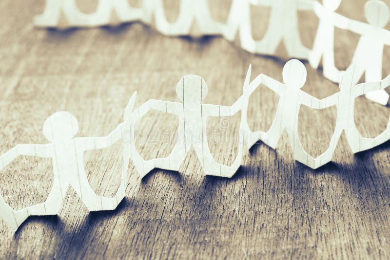 Row of Human Chain stock photo. Image of concept, direction - 100665430