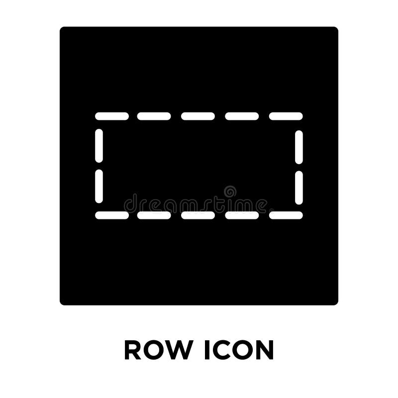 Row Icon Vector Isolated on White Background, Logo Concept of Row Sign ...