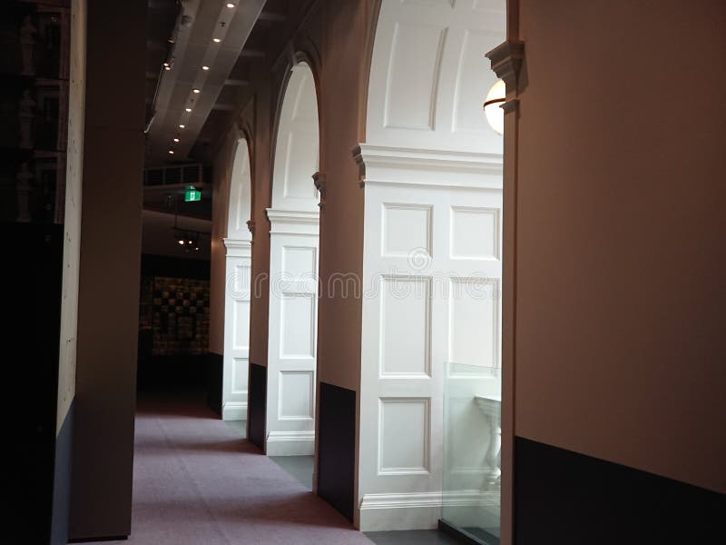 Row of Interior Structural Arches Along the Corridor Editorial Stock ...