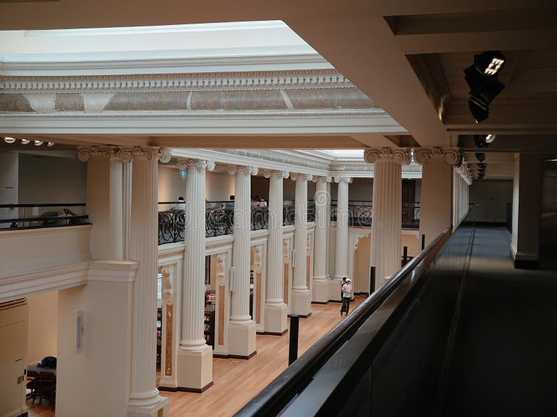 Row of Interior Structural Composite Columns Along the Corridor of a ...