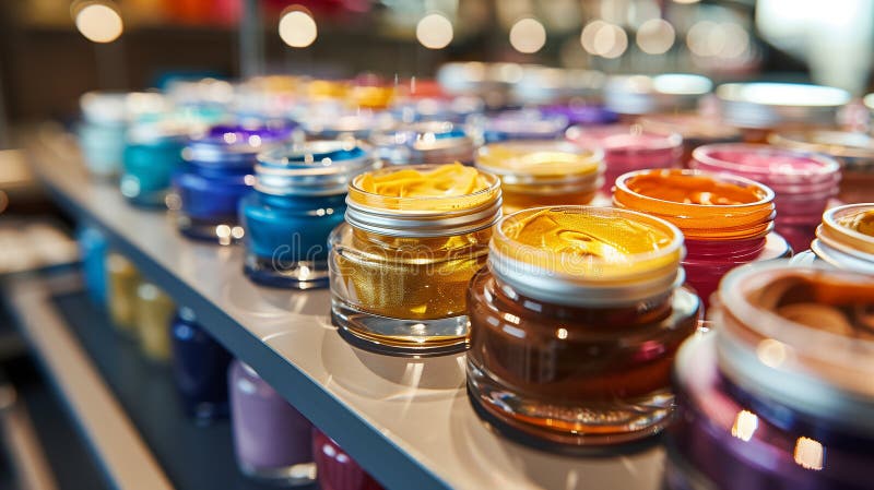 Row Jars Filled Various Colored Liquid Stock Photos - Free & Royalty ...