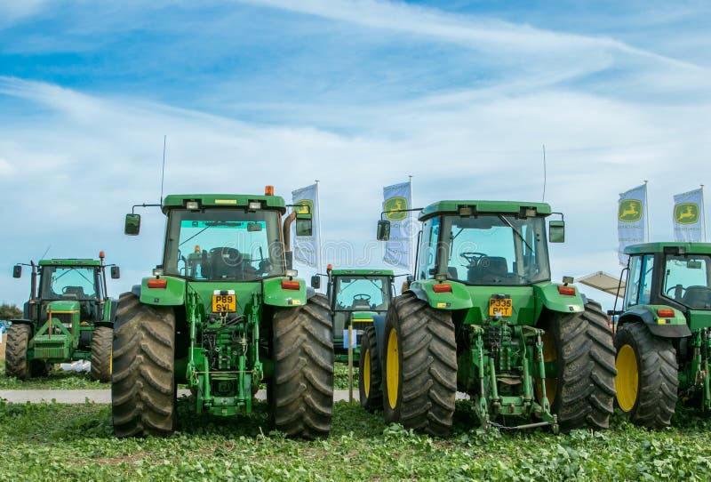 A Row of John Deere Tractors at Show Editorial Photography - Image of ...