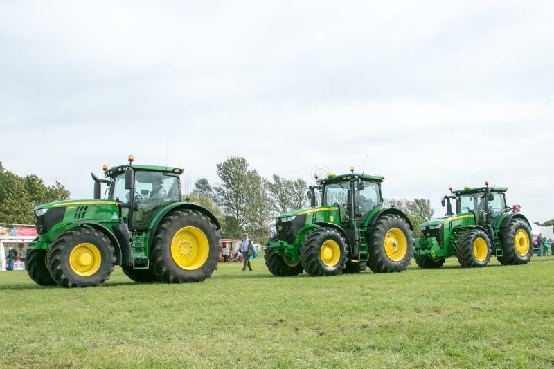 A Row of John Deere Tractors at Show Editorial Image - Image of green ...